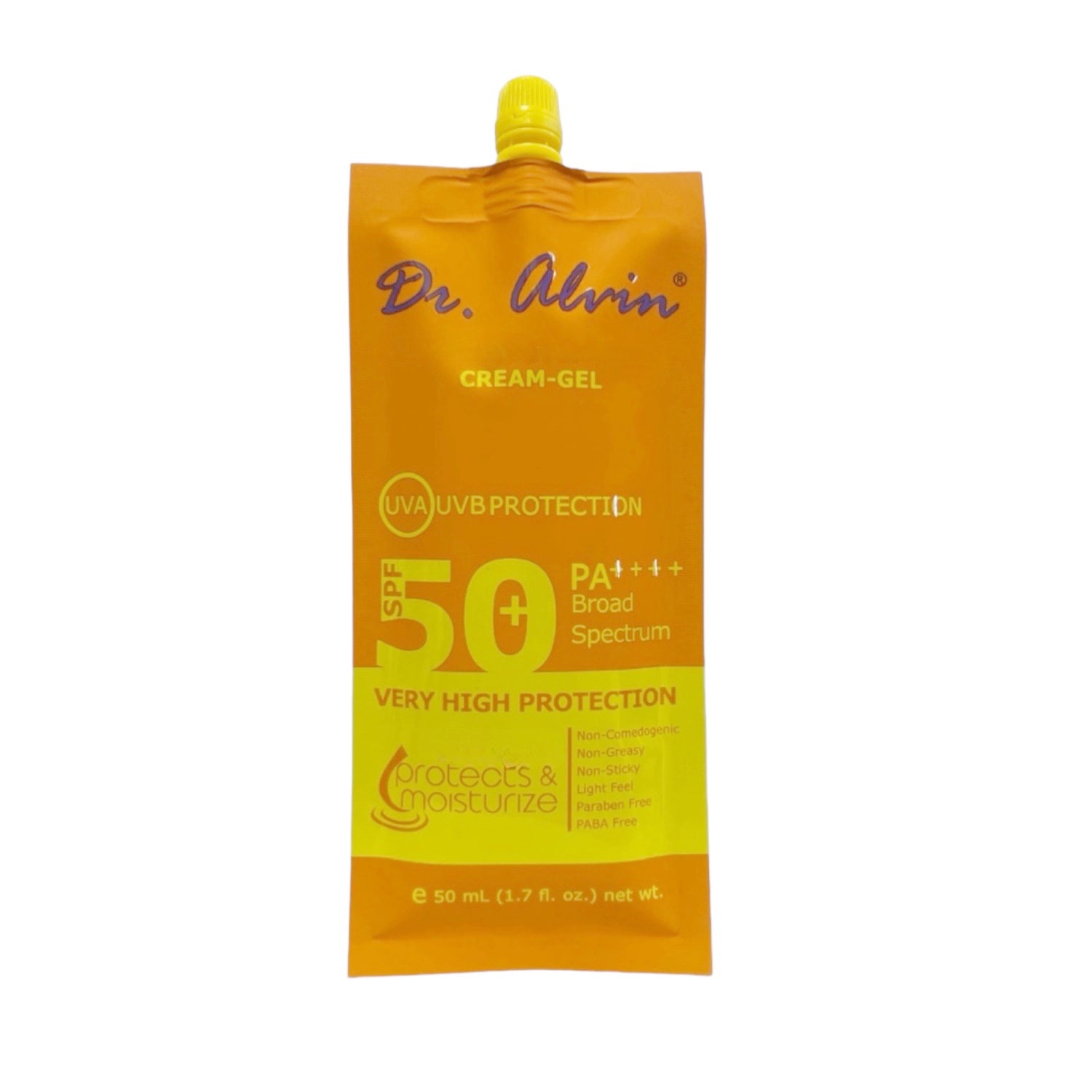 Dr. Alvin Sunscreen CREAM-GEL SPF 50 PA++++, 50g – D Nelson Enterprises