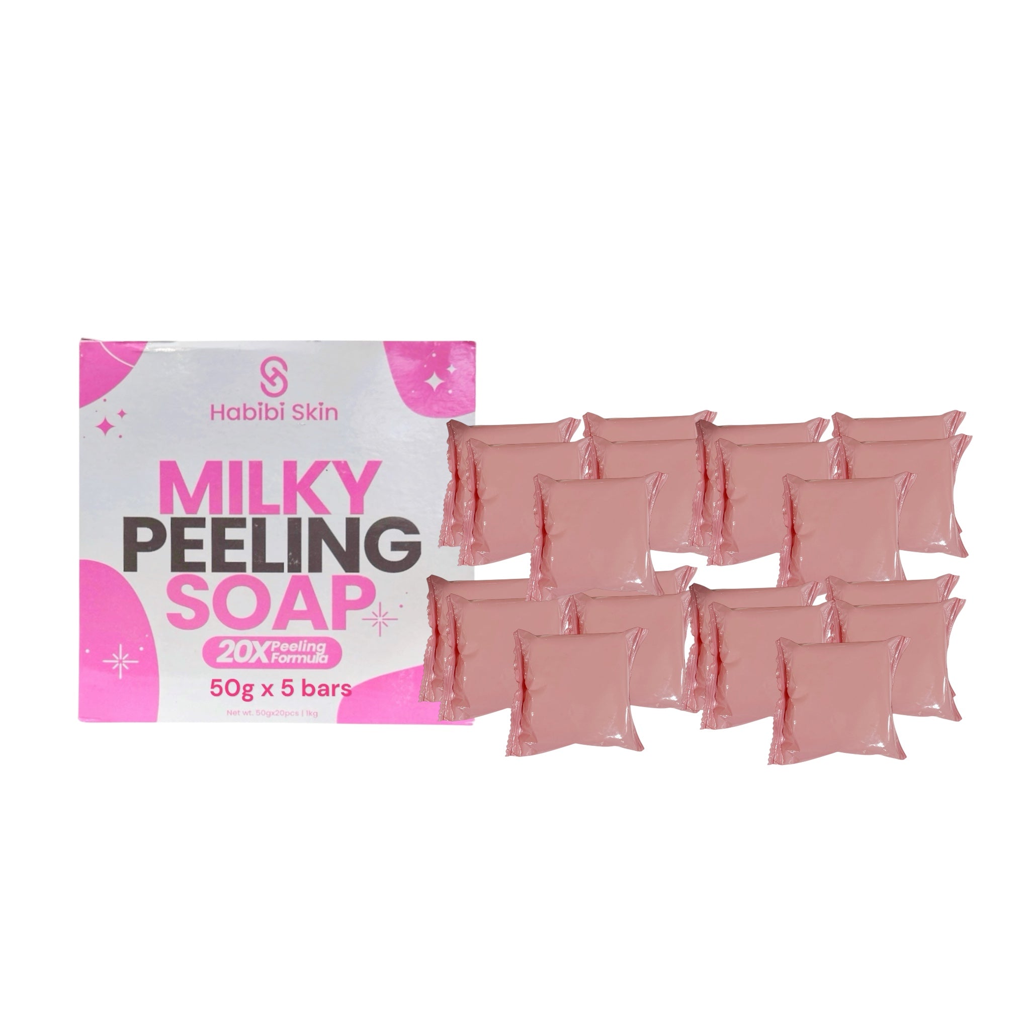 Kilo Pack Habibi Skin Milky Peeling Soap 20x Peeling Formula - 20 Bars ...