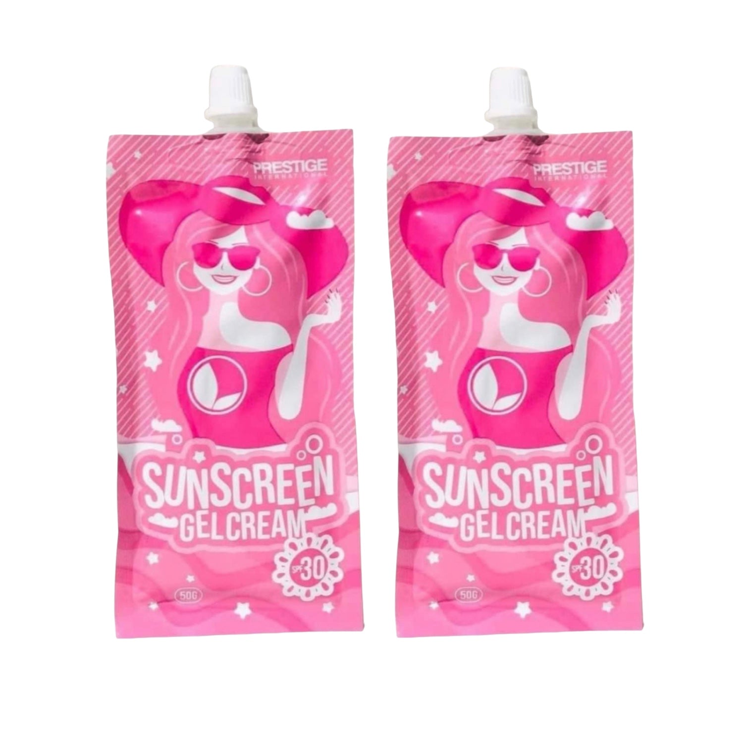 2 Sachets Prestige International 50g Sunscreen Gel-Cream SPF 30 – D ...