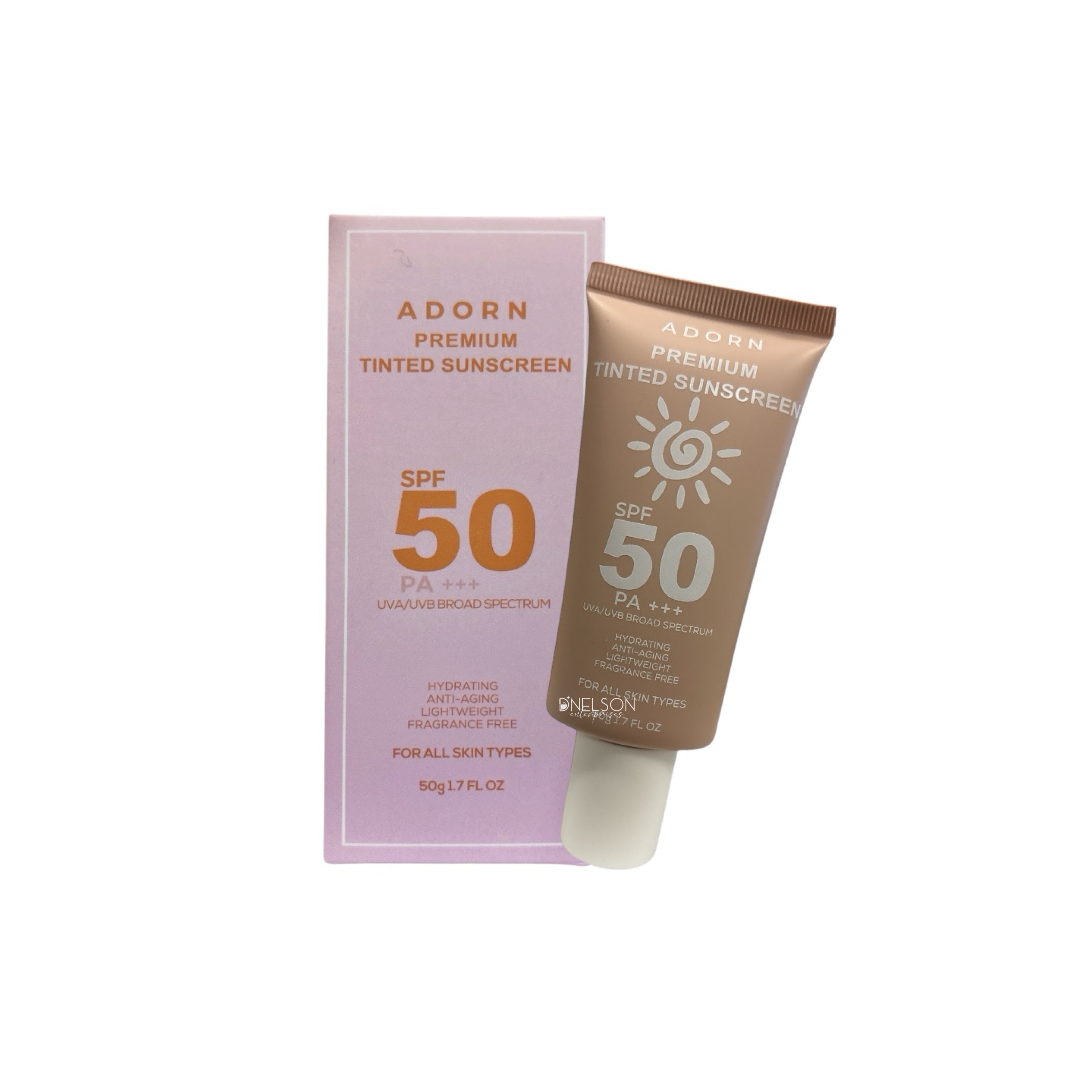 ADORN Premium Tinted Sunscreen SP50 UVA/UVB Broad Spectrum 50ml – D ...