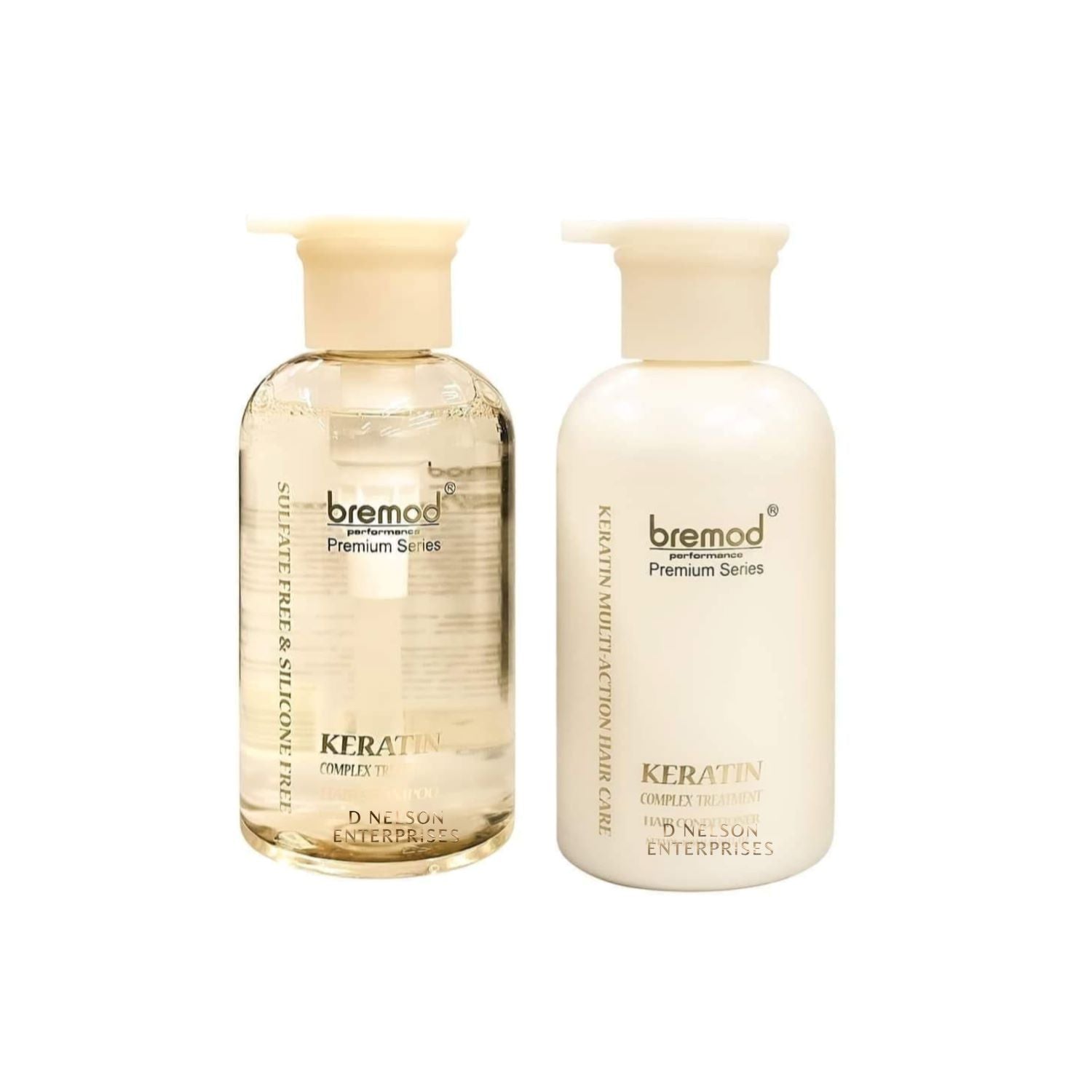 BREMOD Premium Series Keratin Complex Treatment Shampoo & Conditioner ...