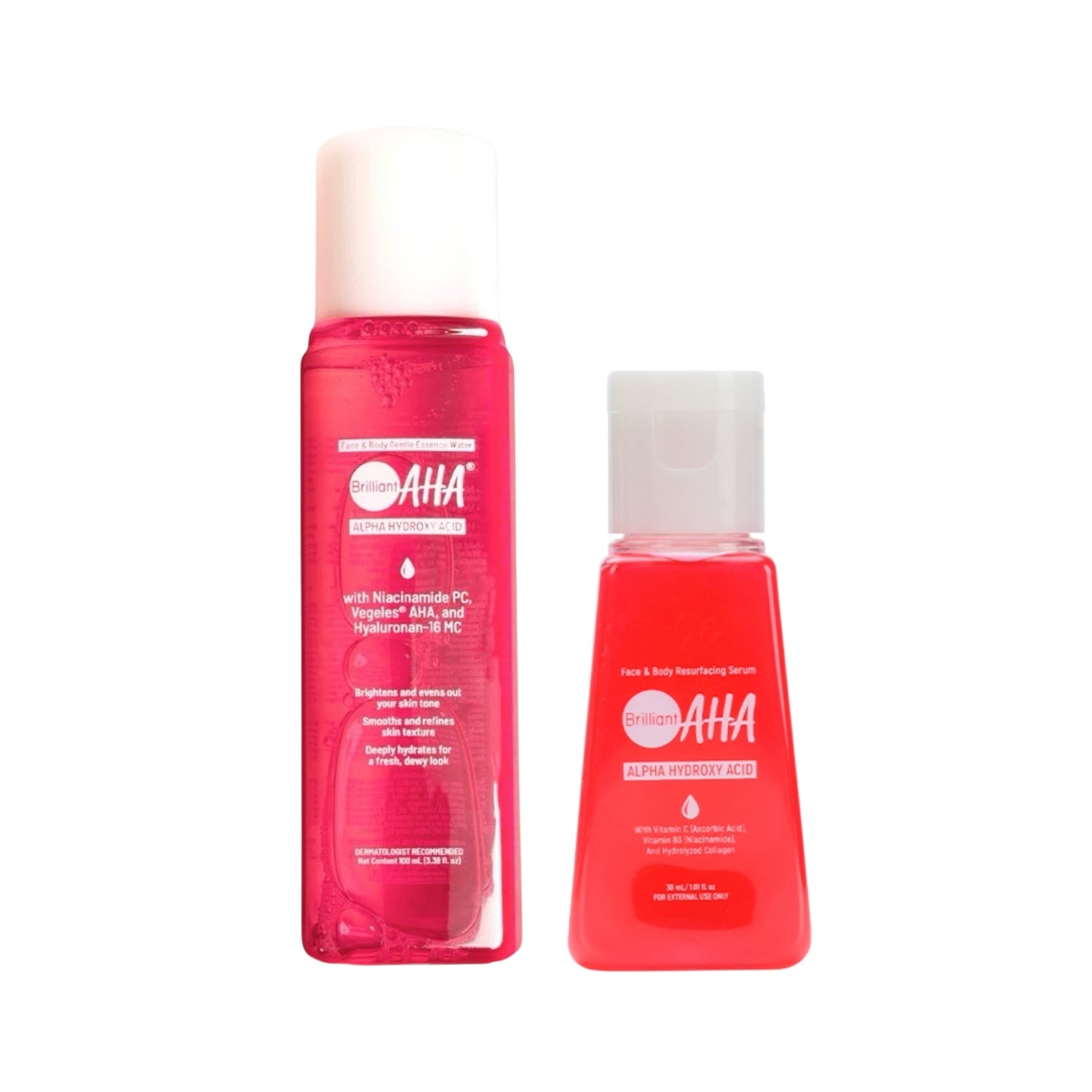 Brilliant Skin Essentials AHA Face and Body Gentle Essence Water & Res ...