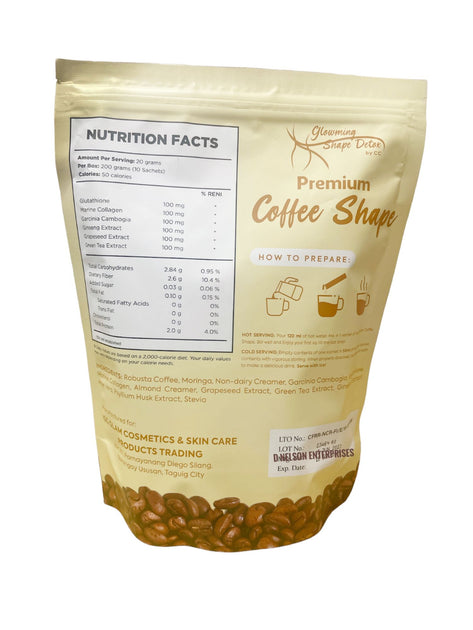 Cris Cosmetics Premium Coffee Shape Coffee Drink 10 Sachets