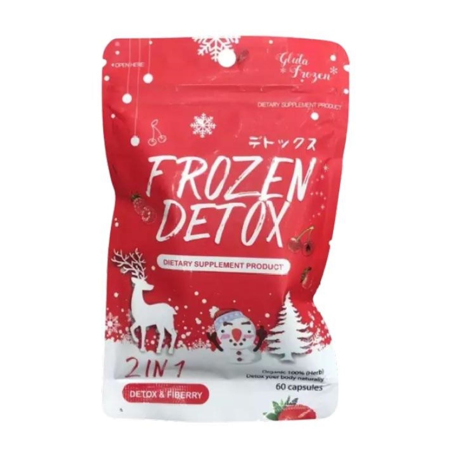 Frozen Detox 2in1 Detox & Fiberry 60 Capsules – D Nelson Enterprises