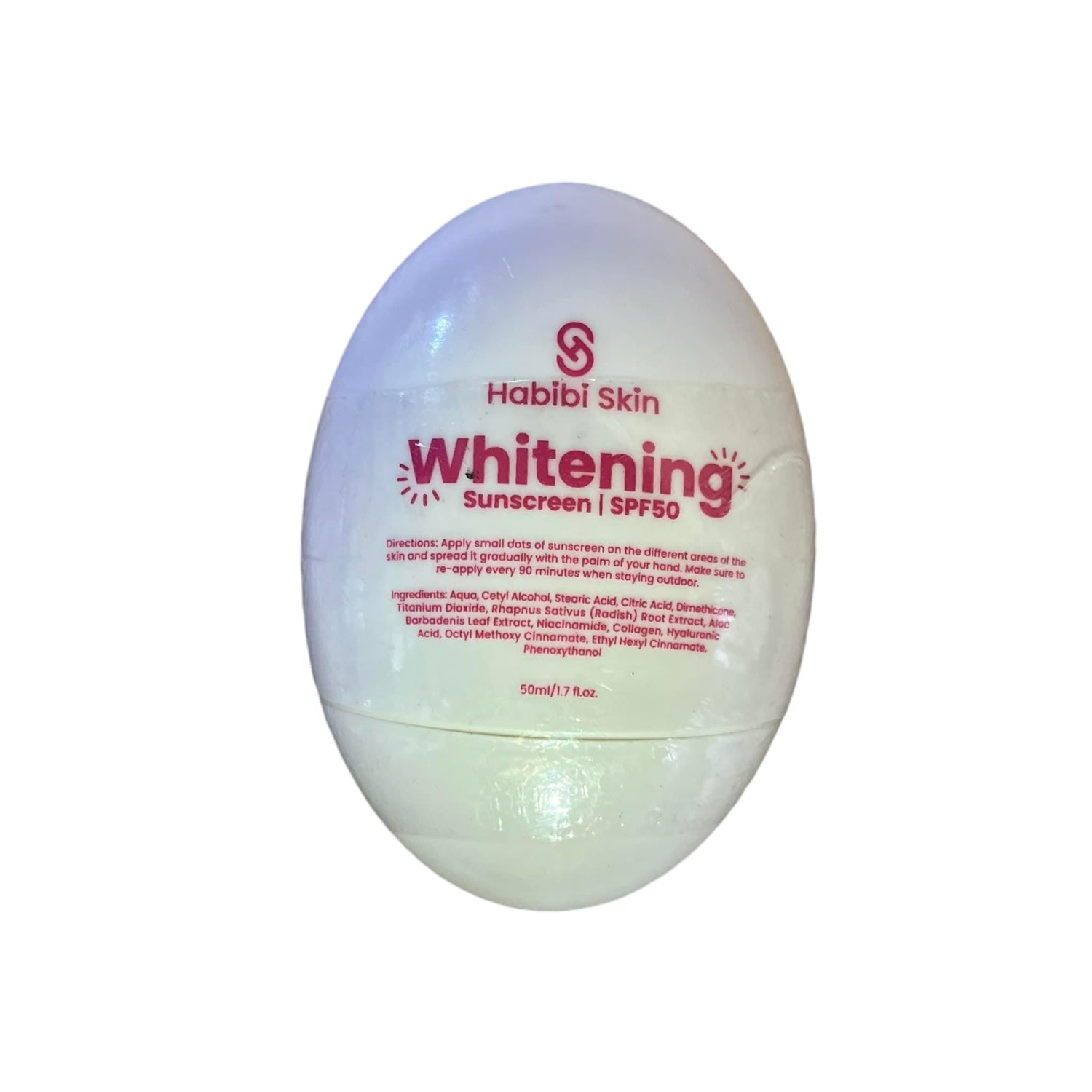 Habibi Skin Whitening Sunscreen SPF 50 - 50g – D Nelson Enterprises