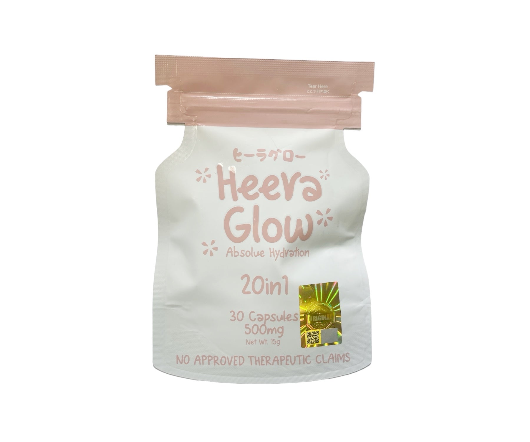 Heera Glow Absolute Hydration 20 in 1 Glutathione Collagen Capsules, 3 ...
