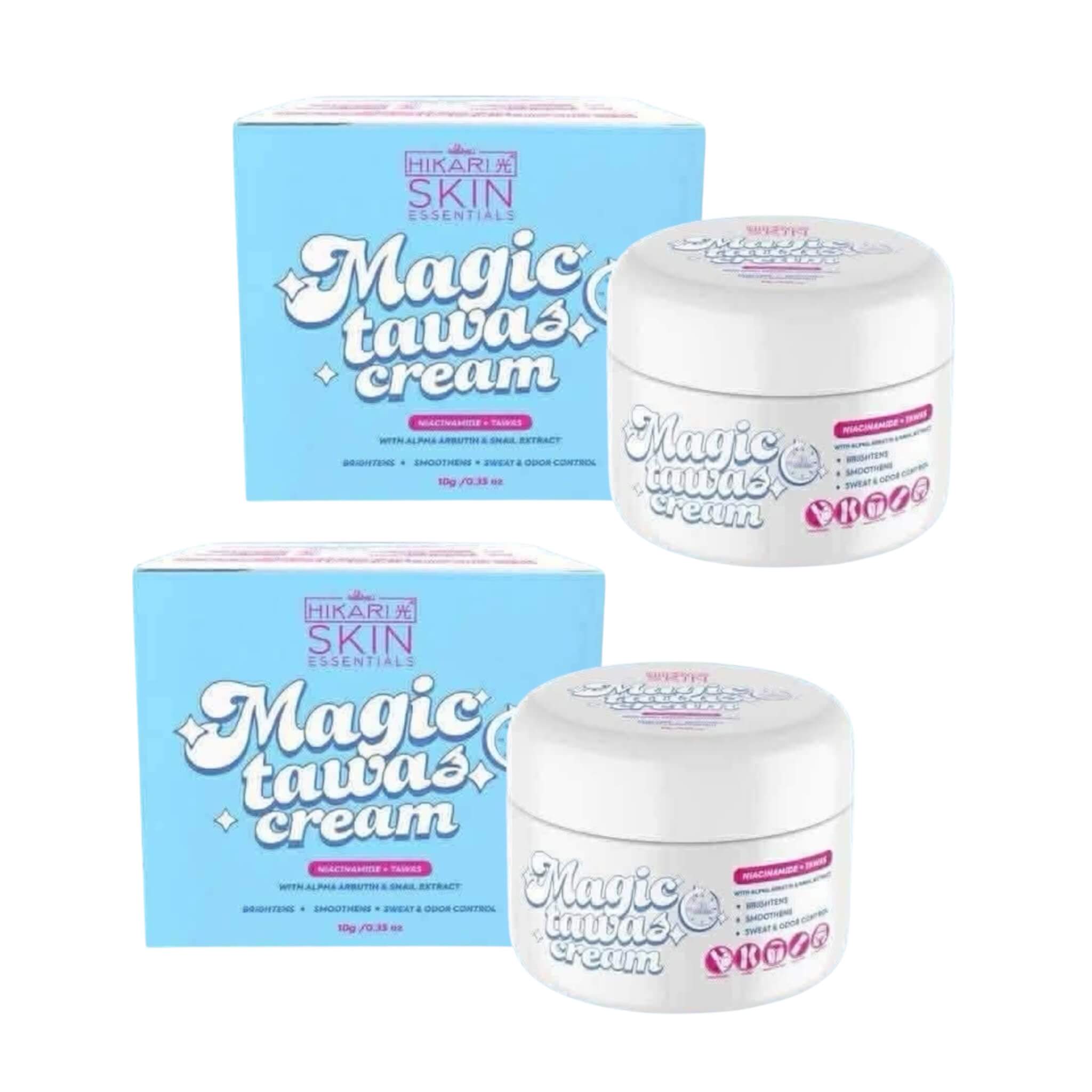 2 Jars Hikari Skin Essentials Magic Tawas Cream 10g – For Underarms, K ...