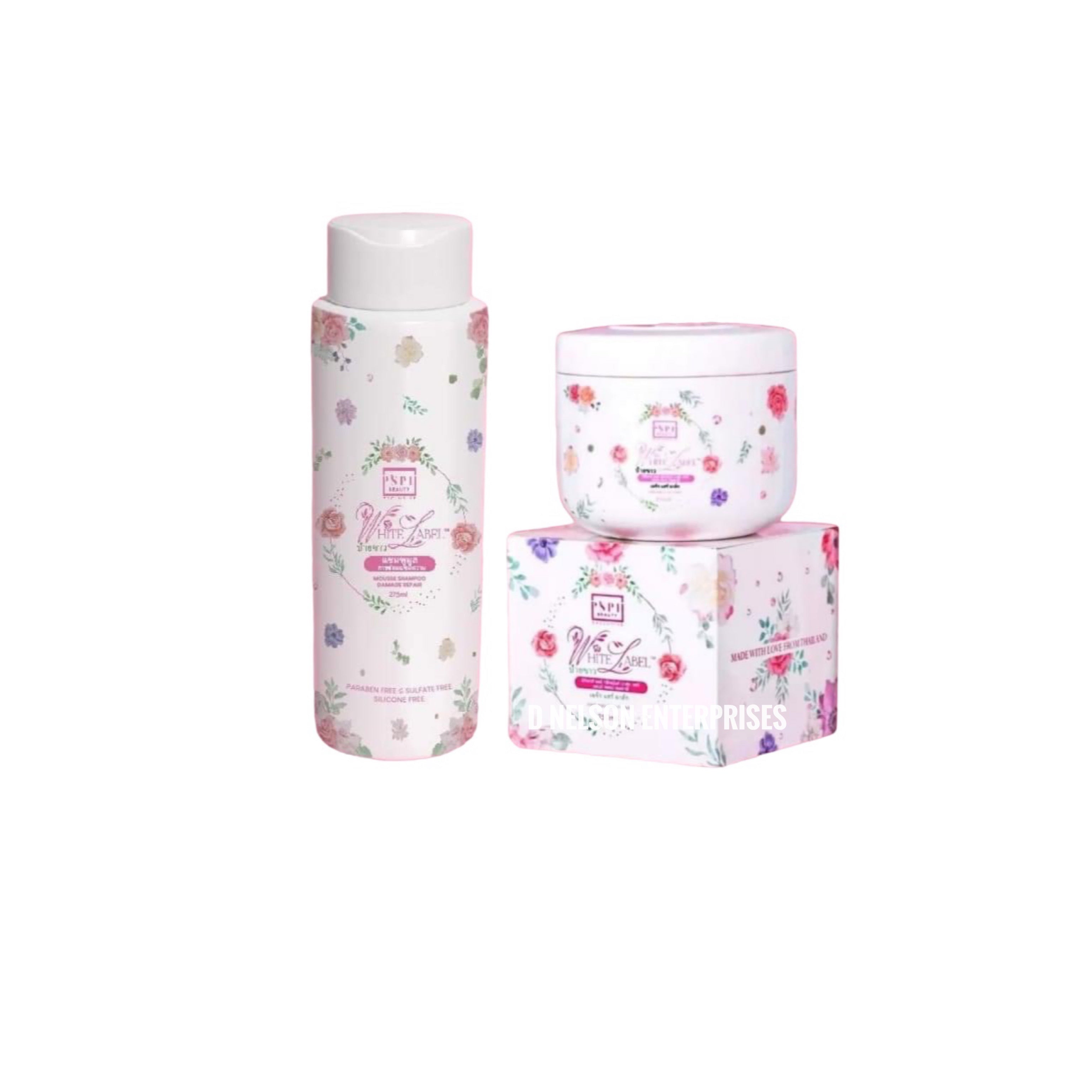 PSPH Beauty White Label Hair Mask Ultimate Hair Food & Mousse Shampoo ...