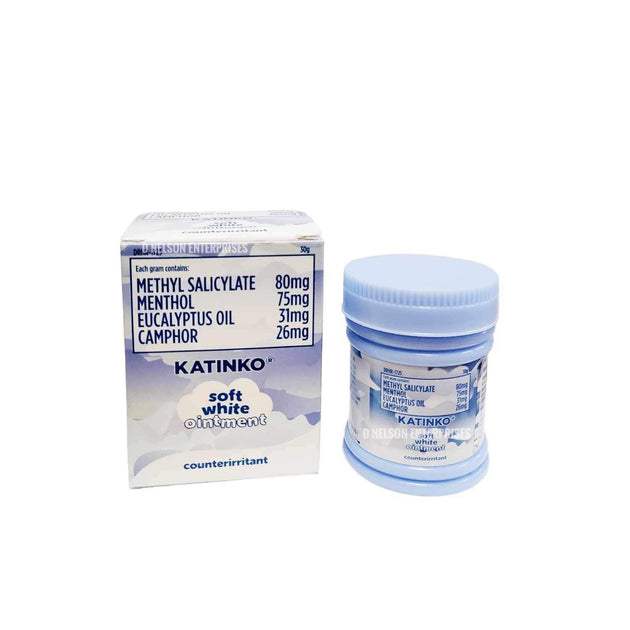 2 Jars Katinko SOFT WHITE Ointment Counterirritant, 30g