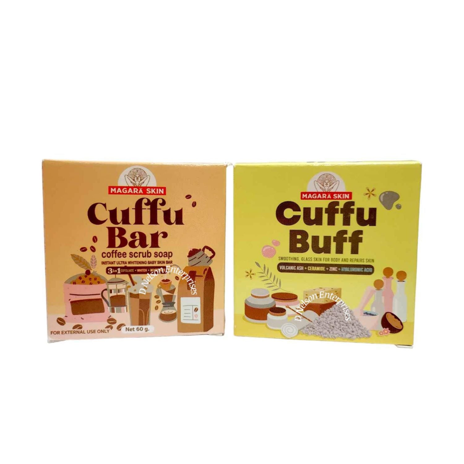 Magara Skin Cuffu Bar and Cuffu Buff Coffee Scrub Soap – D Nelson ...