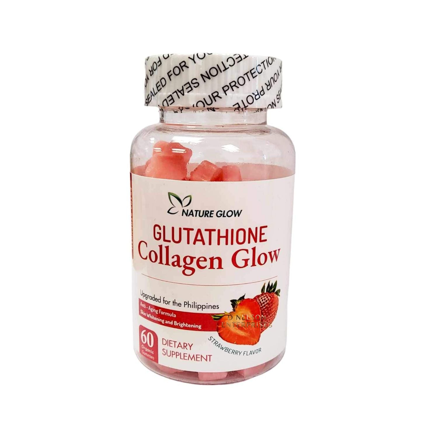 4 Bottles Nature Glow Glutathione Collagen + FITGUM Apple Cider Gummie ...