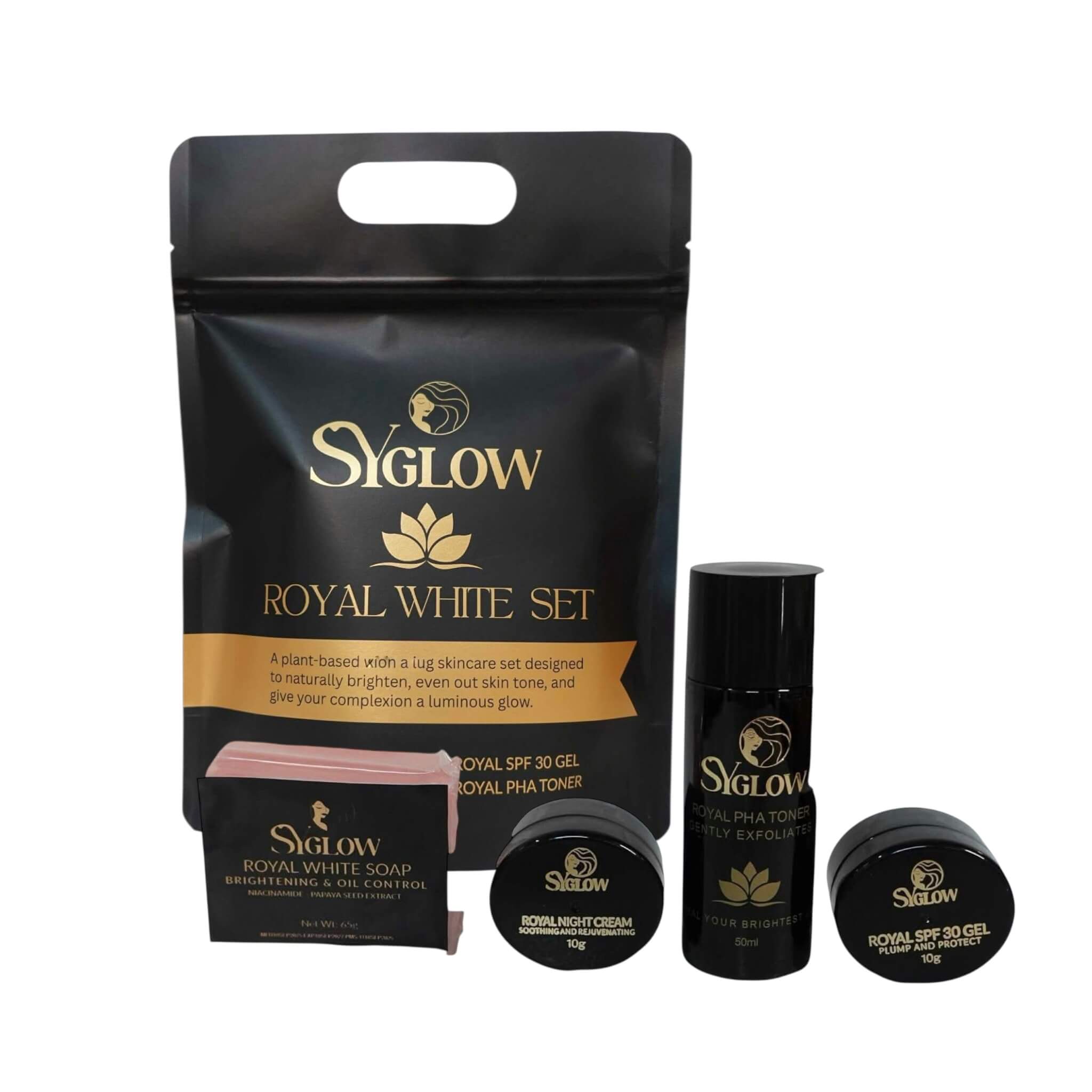 SY Glow Royal White Set – Complete Plant-Based Skincare System for Rad ...