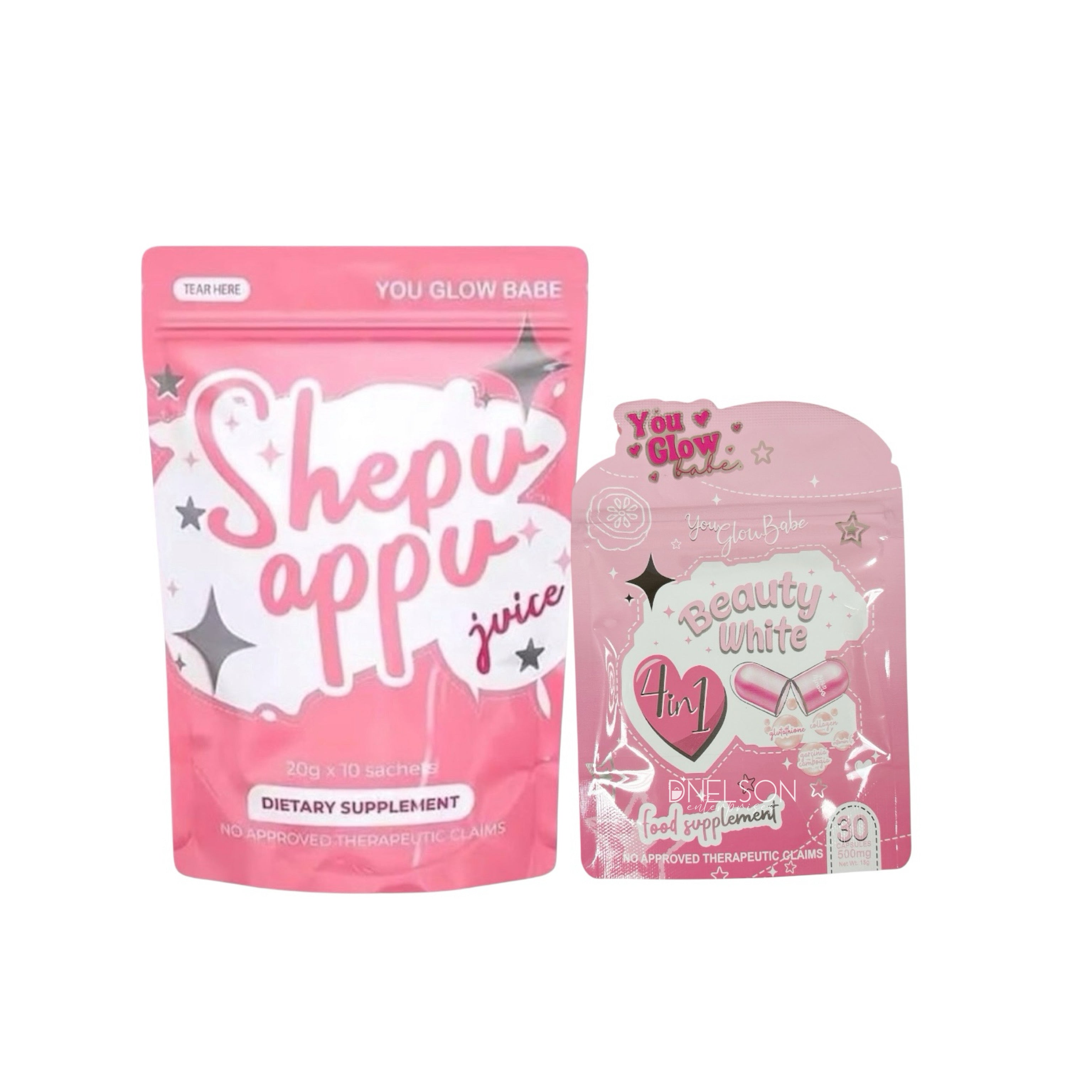 You Glow Babe BEAUTY WHITE 4 in 1 Glutathione & Shape Up Shepu Appu Ju ...