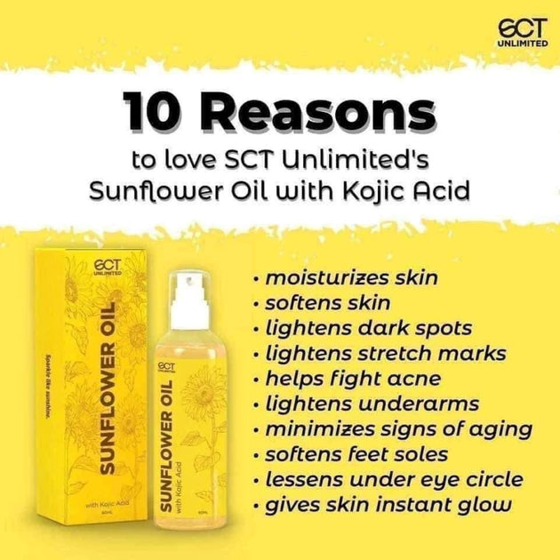 SCT Unlimited Sunflower Oil with Kojic Acid, 60ml